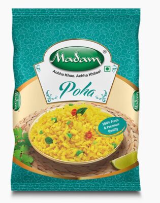 Madam Thick Rice Flakes - Medium Poha - 500g - Bharat Bazaar